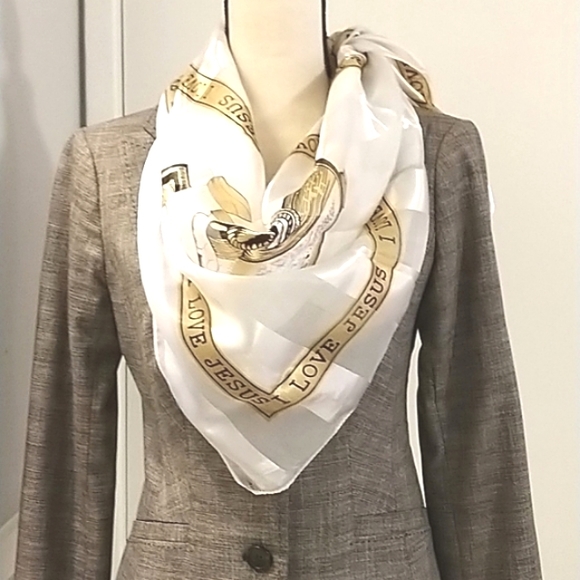 Accessories | I Love Jesus Religious Scarf Christian Church | Poshmark